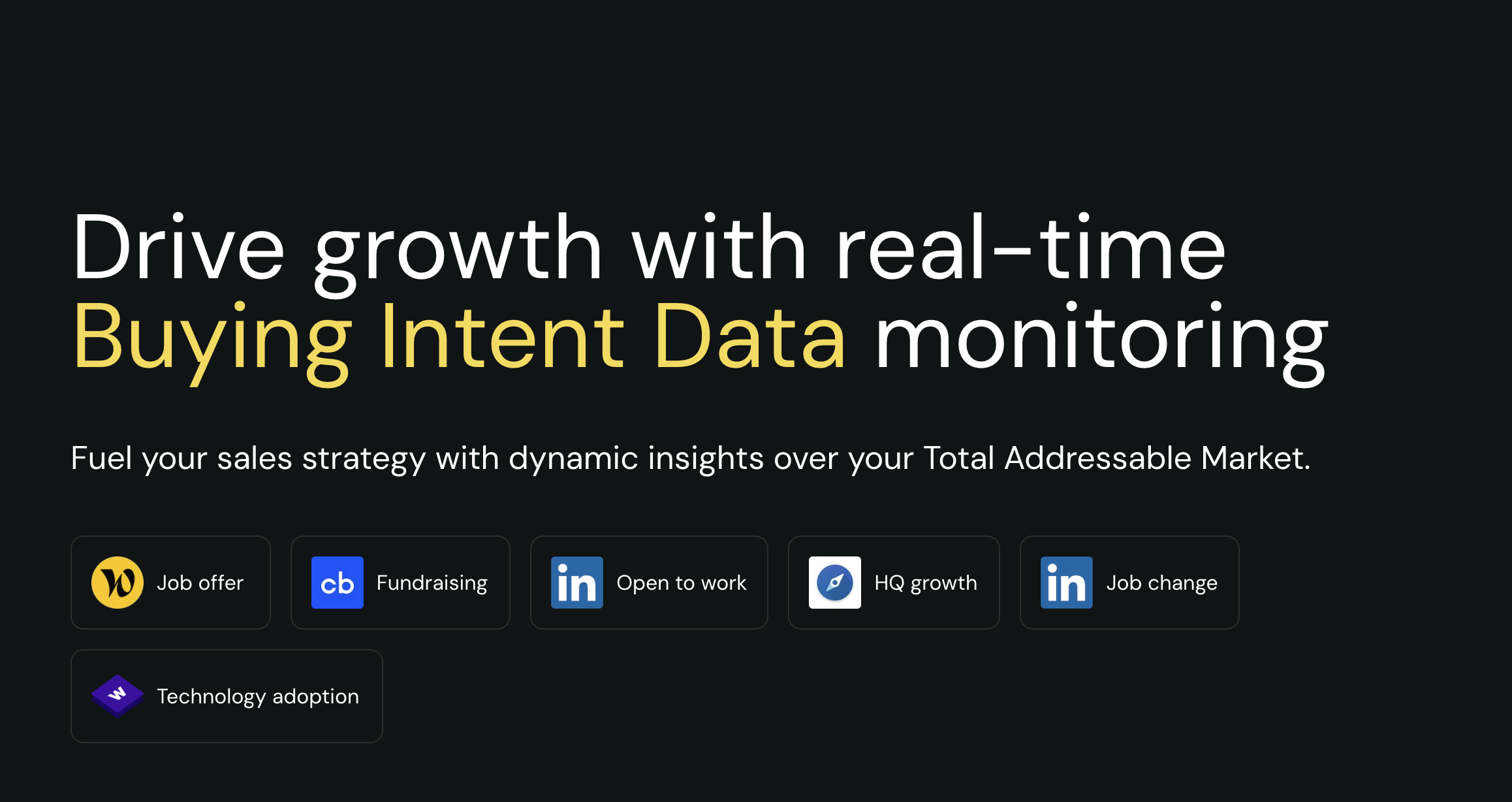 Buying Intent Data - Get instant signals